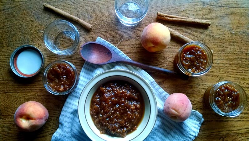 Cinnamon Maple Peach Jam Recipe - Our Heritage of Health