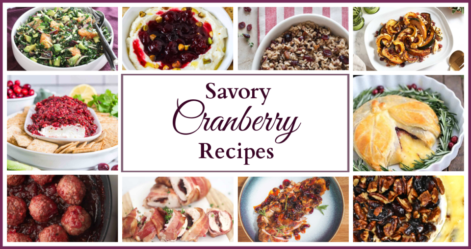 Savory Cranberry Recipes - Our Heritage of Health
